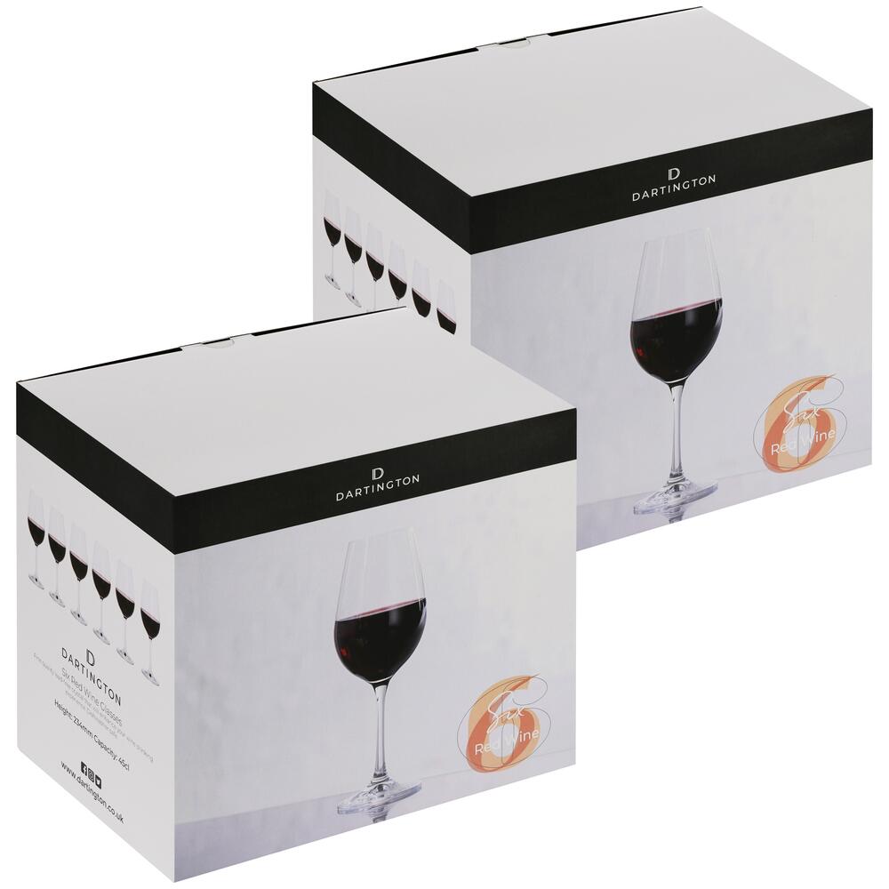 Dartington Crystal Red Wine Set of 12 Glasses SAVER PACK