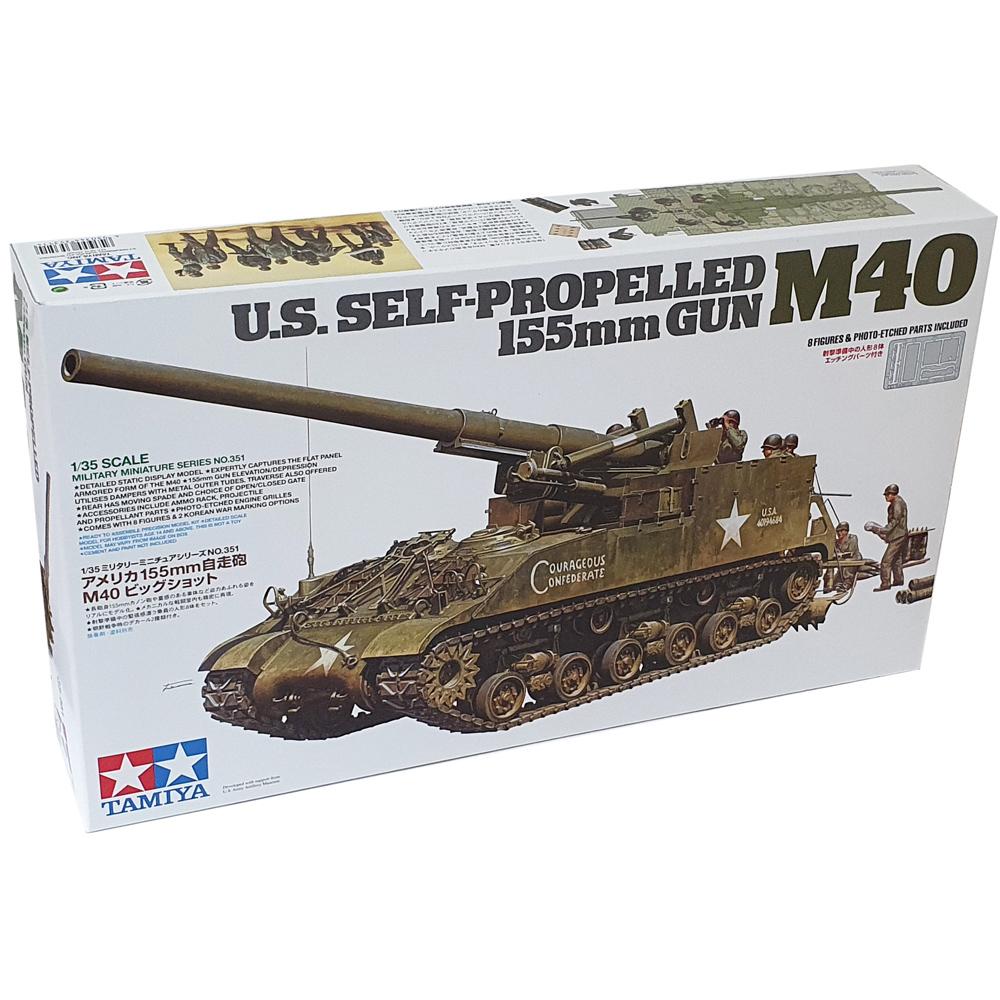 Tamiya US M40 Self Propelled 155mm Gun Model Set Scale 135