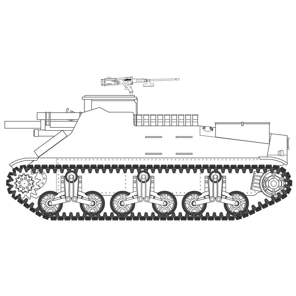 Airfix M7 Priest Tank Model Kit (Scale 1:35)