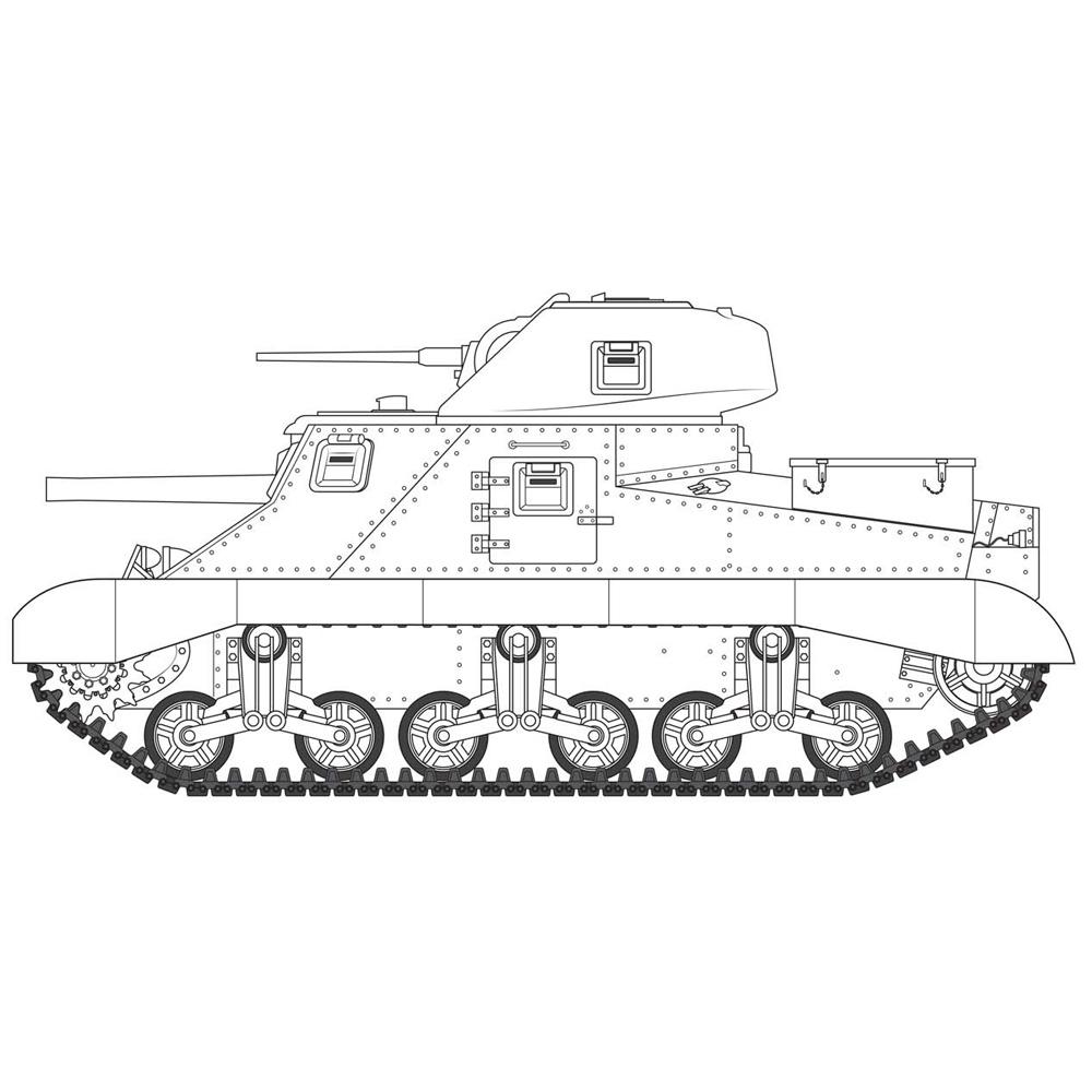 Airfix M3 Grant Tank Model Kit (Scale 1:35)