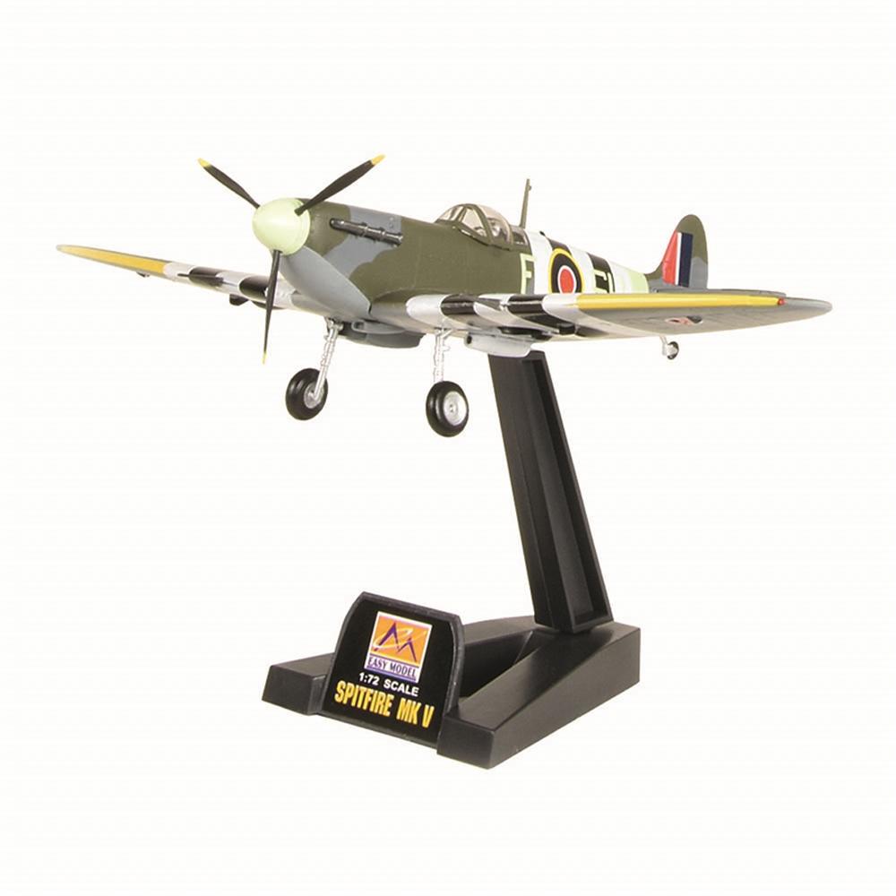 Easy Model D-Day Series Spitfire MK V Military Plane Pre-Assembled ...