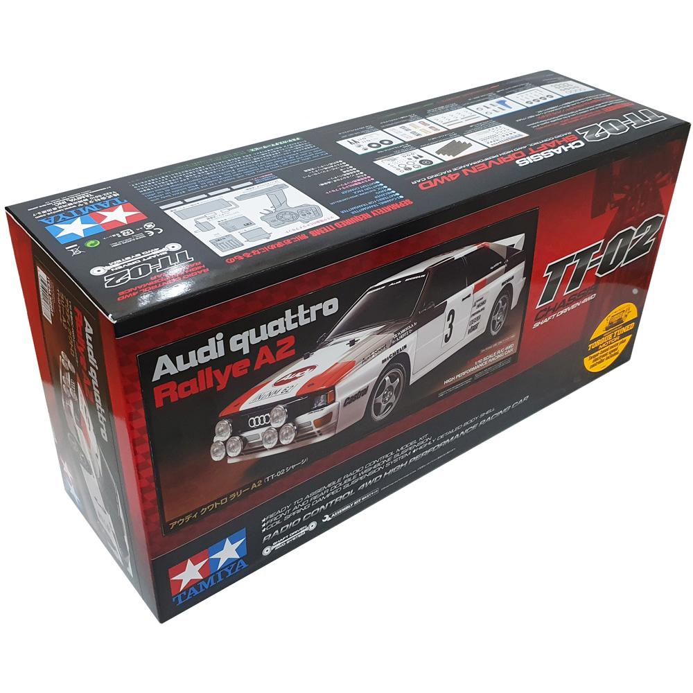 Tamiya Audi Quattro Rallye A2 with TT-02 Chassis Shaft Driven 4WD R/C ...