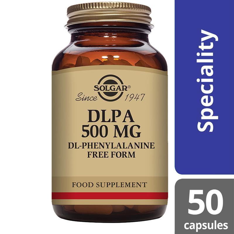 Solgar DL-Phenylalanine DLPA 500mg 50 Vegetable CAPSULES
