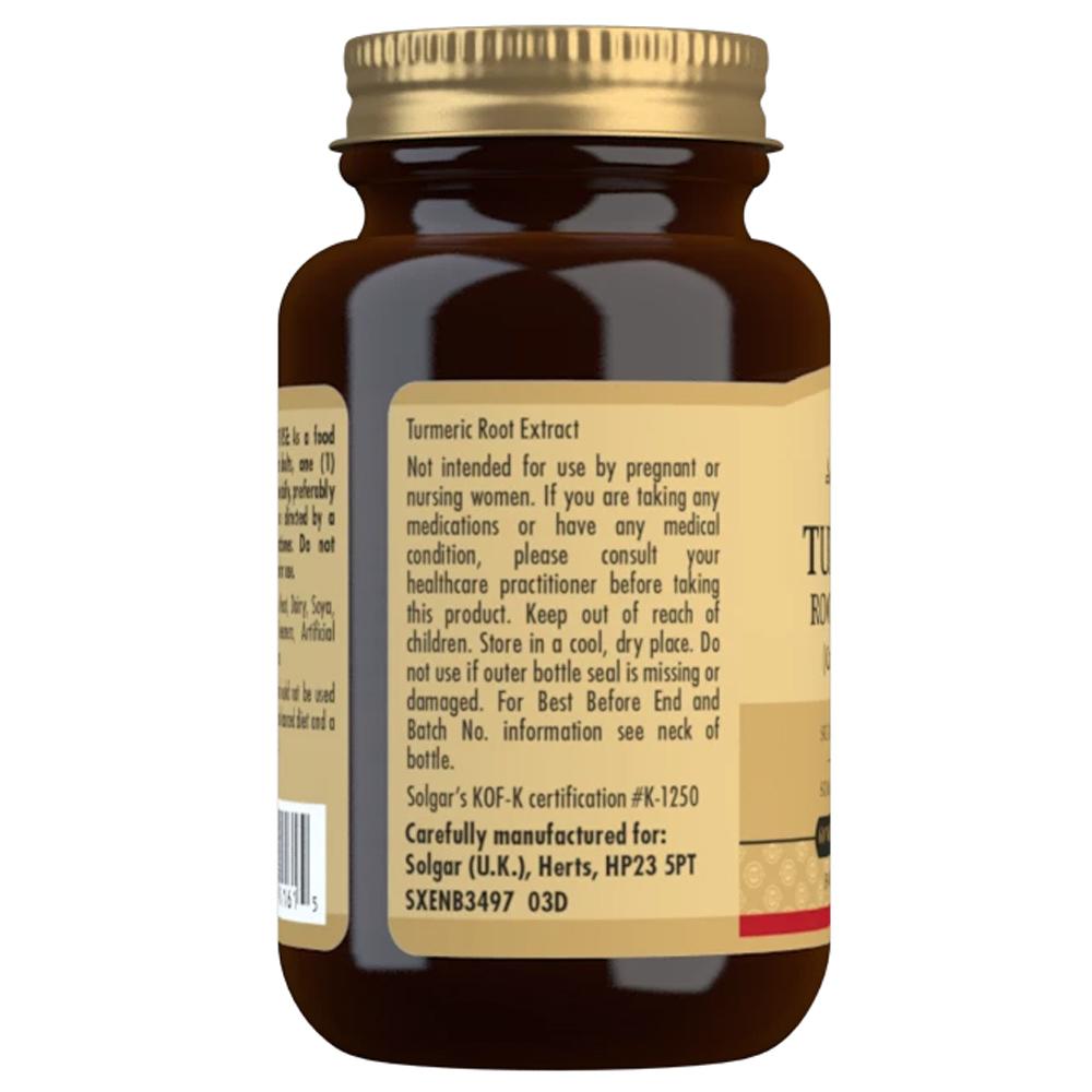 Solgar Turmeric Root Extract 60 Vegetable Capsules