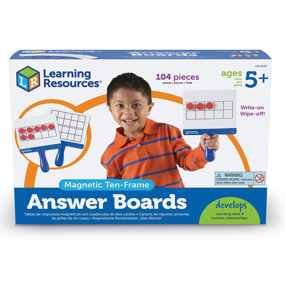 Learning Resources Magnetic Ten Frame Answer Boards