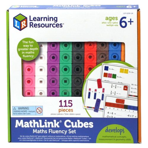 Learning Resources Mathlink Cubes Maths Fluency 100 Cube Set