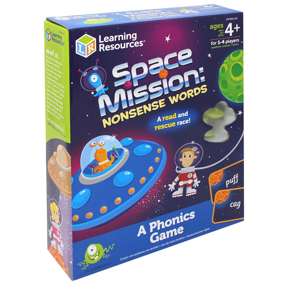 Learning Resources Space Mission Nonsense Words Phonics Game