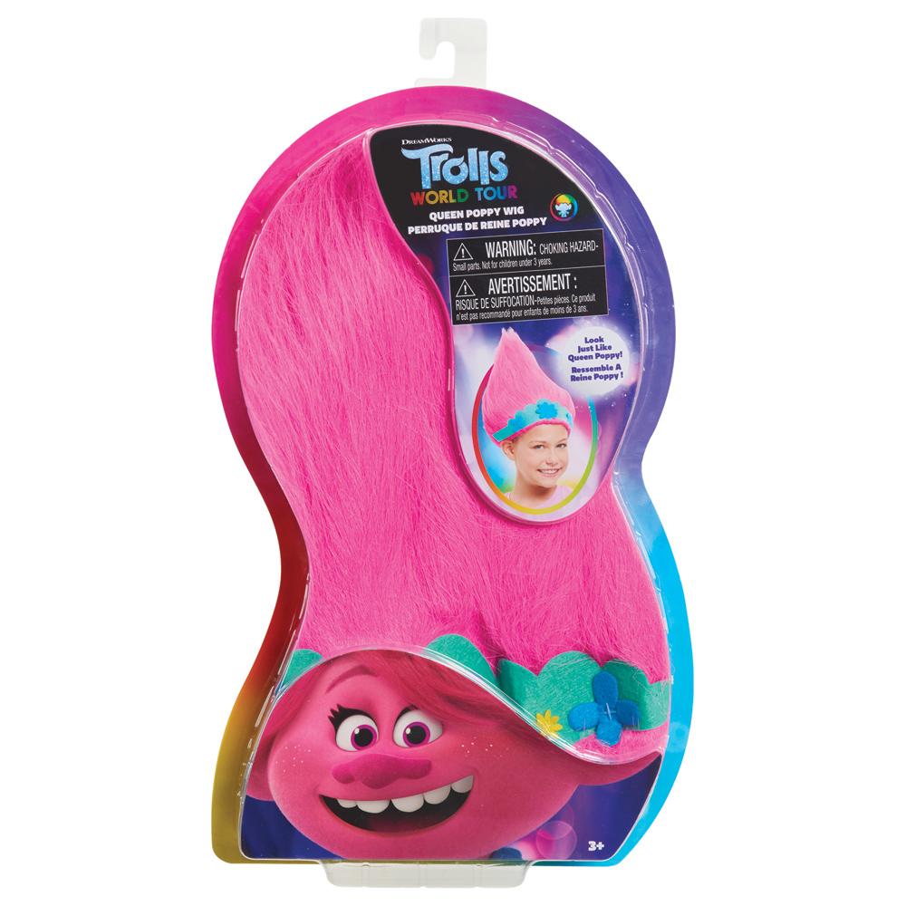 Dreamworks Trolls World Tour Trollific Queen Poppy Wig with Crown