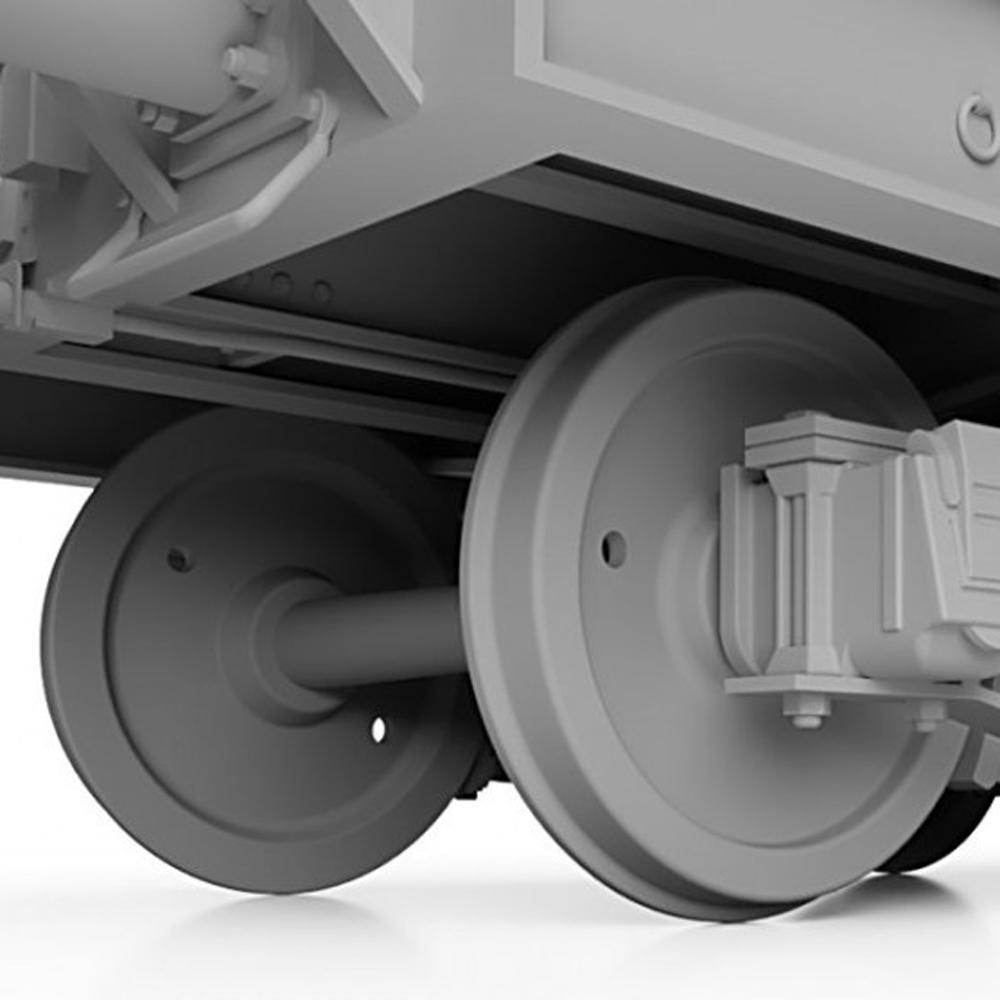 Thunder Model German Flat WWII Era Train Wagon Ssyl Model Kit Scale 1:35