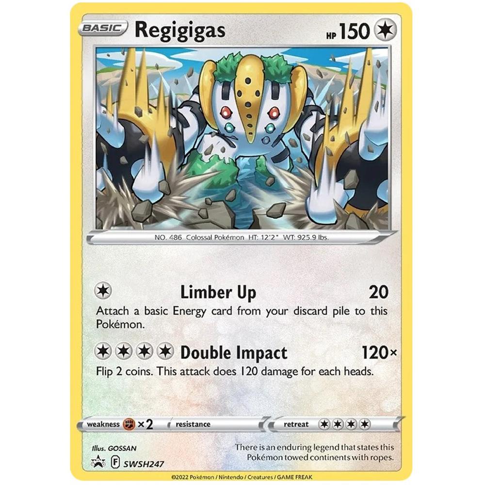 Pokemon Trading Card Game Lost Origin Promo Regigigas with 3 Booster Packs