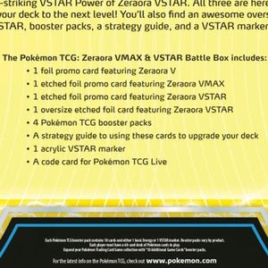 Pokémon Trading Card Game ZERAORA VMAX and VSTAR Battle Box with 4 ...