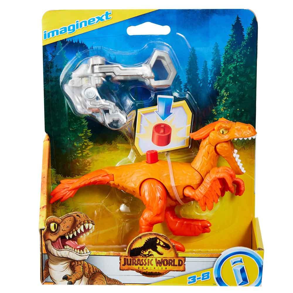 Imaginext Jurassic World Pyroraptor Dinosaur Breakout Figure for Ages 3-8