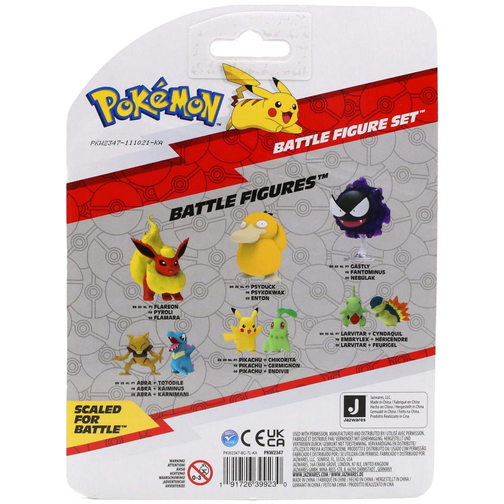 Pokémon Battle Figure Set Gastly Pikachu and Teddiursa 3 Pack