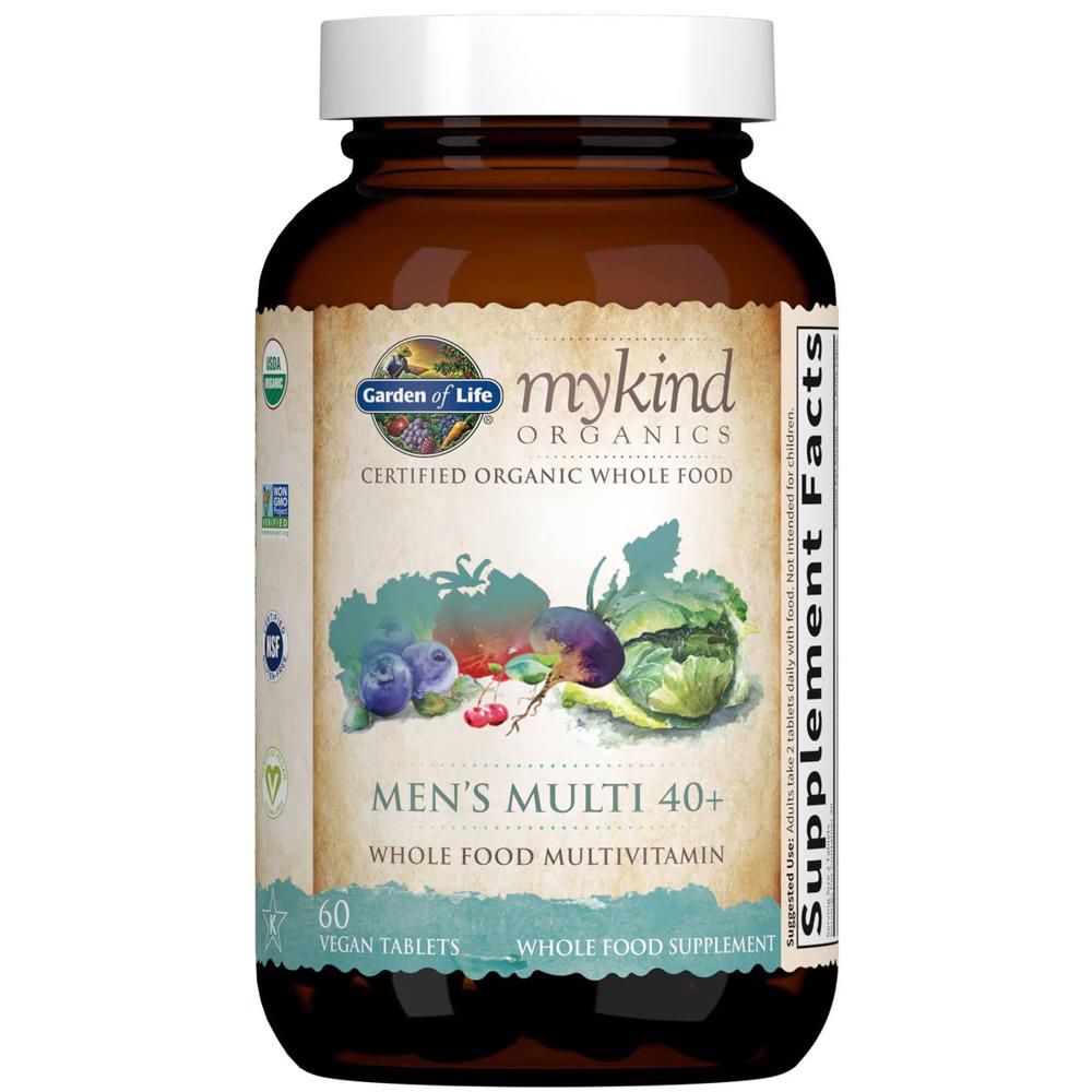 Garden of Life Mykind Men's Multi 40+ Multivitamin Supplement 60 Vegan ...