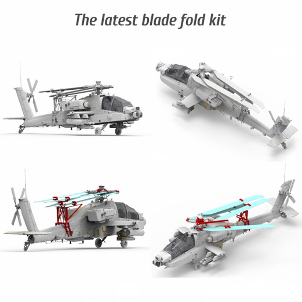 Takom AH-64E Apache Guardian Military Attack Helicopter Model Kit Scale ...