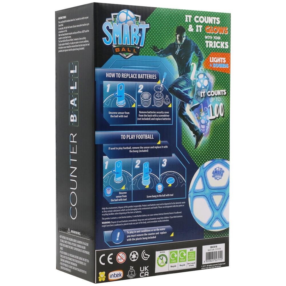 Smart Ball Counter Football Size 5 with Lights and Sound