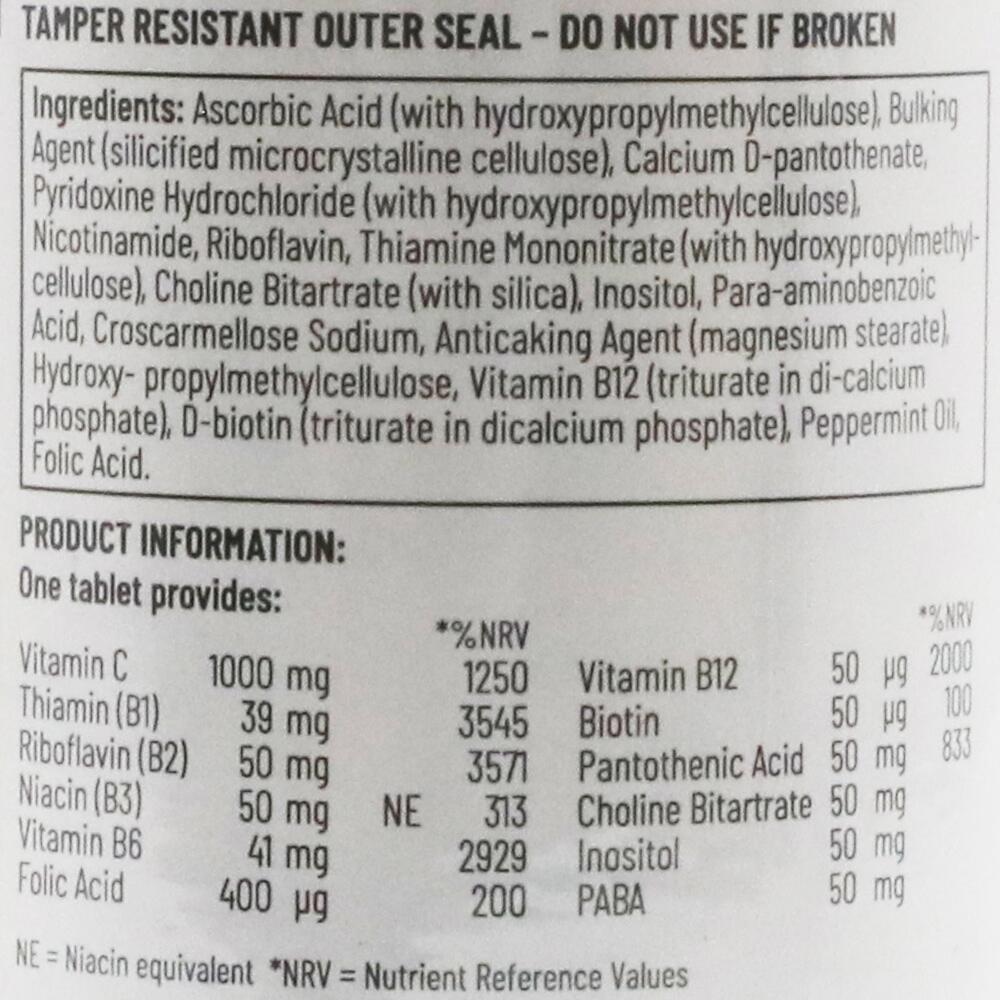 Quest Mega B Complex with Vitamin C 60 TABLETS