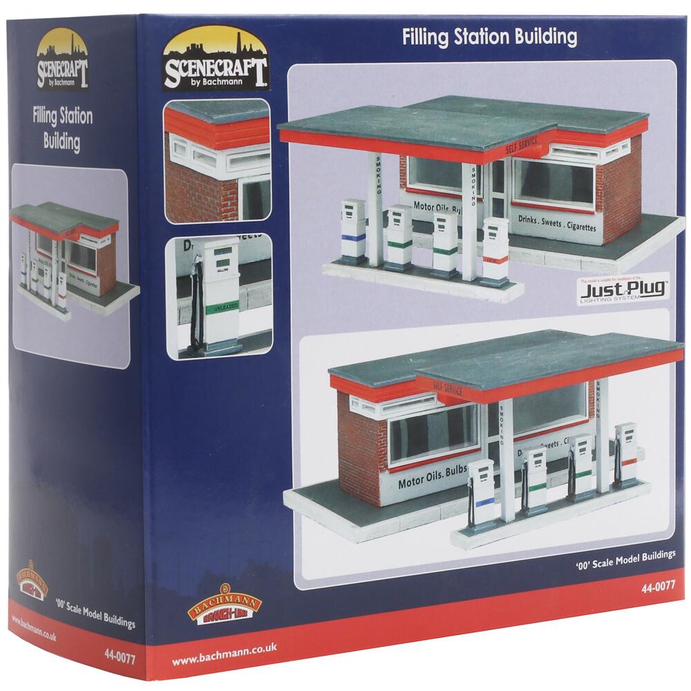 Scenecraft Petrol Filling Station Model Railway Building 00 Gauge 1:76 ...