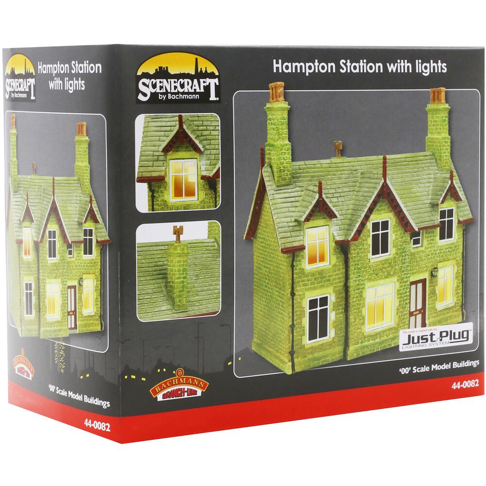 Scenecraft Hampton Station Building with Lights Just Plug 00 Gauge ...