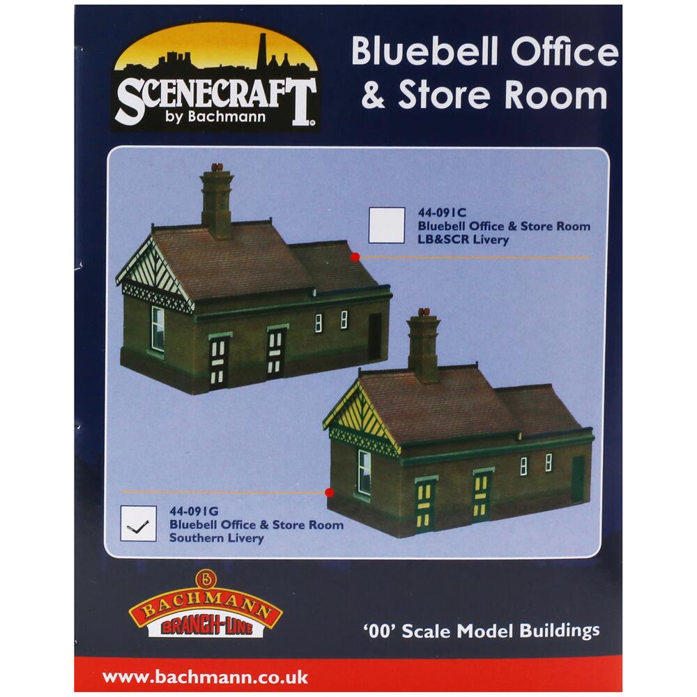 Scenecraft Bluebell Office and Store Room Green & Cream Model Railway ...