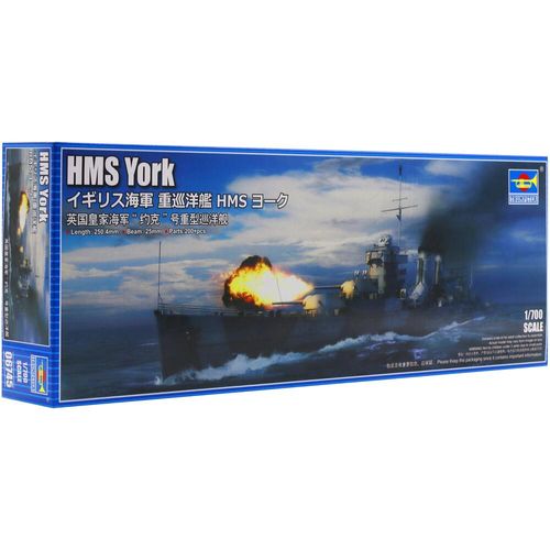 Trumpeter HMS York Heavy Cruiser Model Kit Scale 1/700