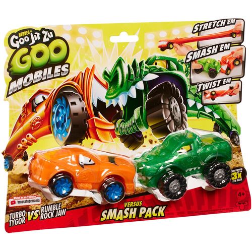 Heroes of Goo Jit Zu Goo Mobiles Smash Up TURBO TYGOR vs RUMBLE ROCK JAW
