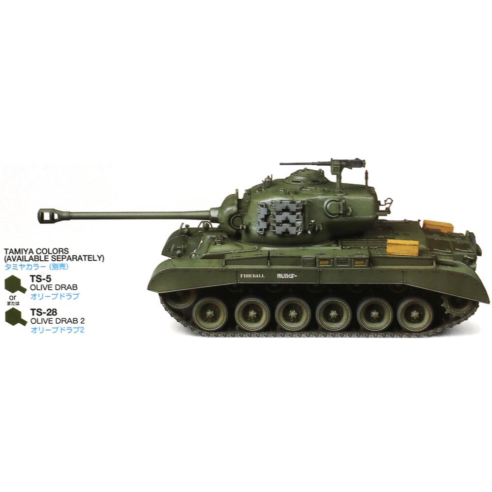 Tamiya U.S. M26 Perishing T26E3 Tank Model Kit Scale 1/35