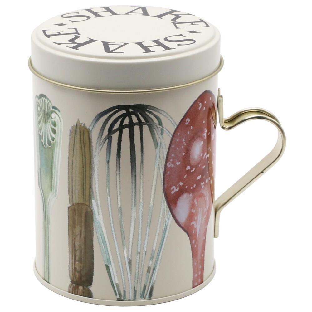 Emma Bridgewater Making & Baking Steel Flour Shaker with Lid and Handle