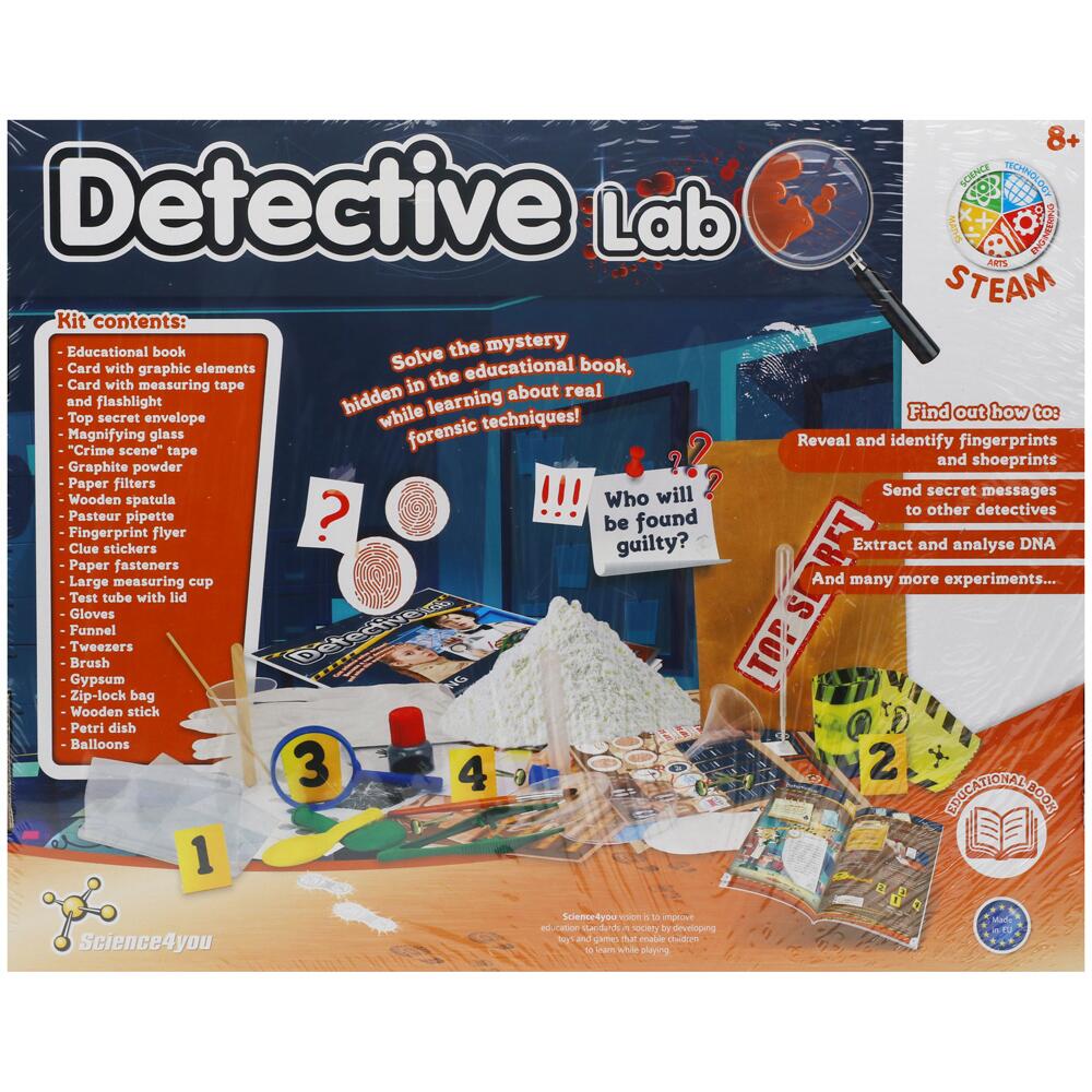 Science4You Detective Lab STEAM Educational Set for Ages 8+
