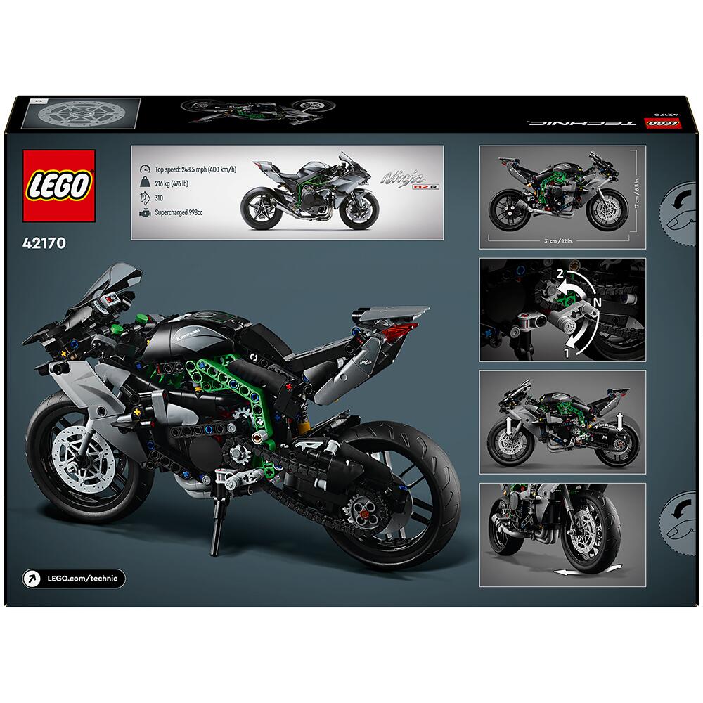 LEGO Technic Kawasaki Ninja H2R Motorcycle Building Set 42170