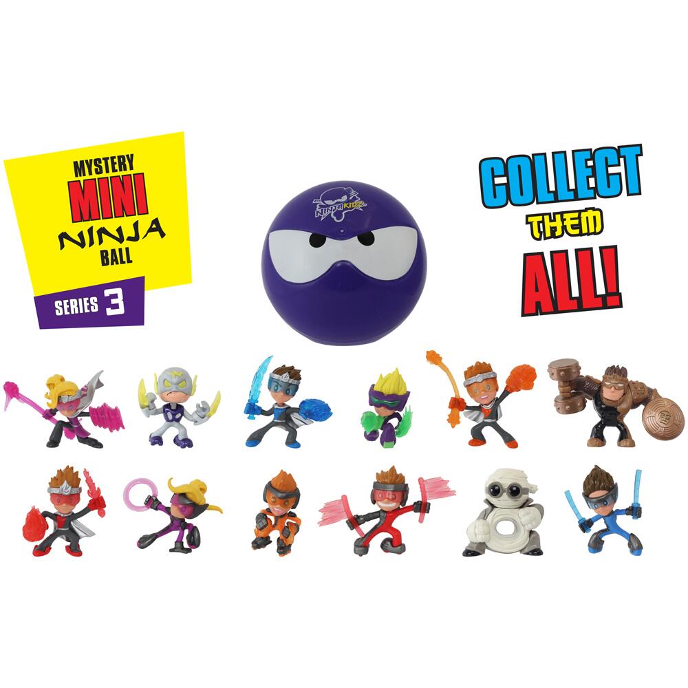 Ninja Kidz Ninja Head Mystery Mini Collectable Ninja Ball SERIES 3