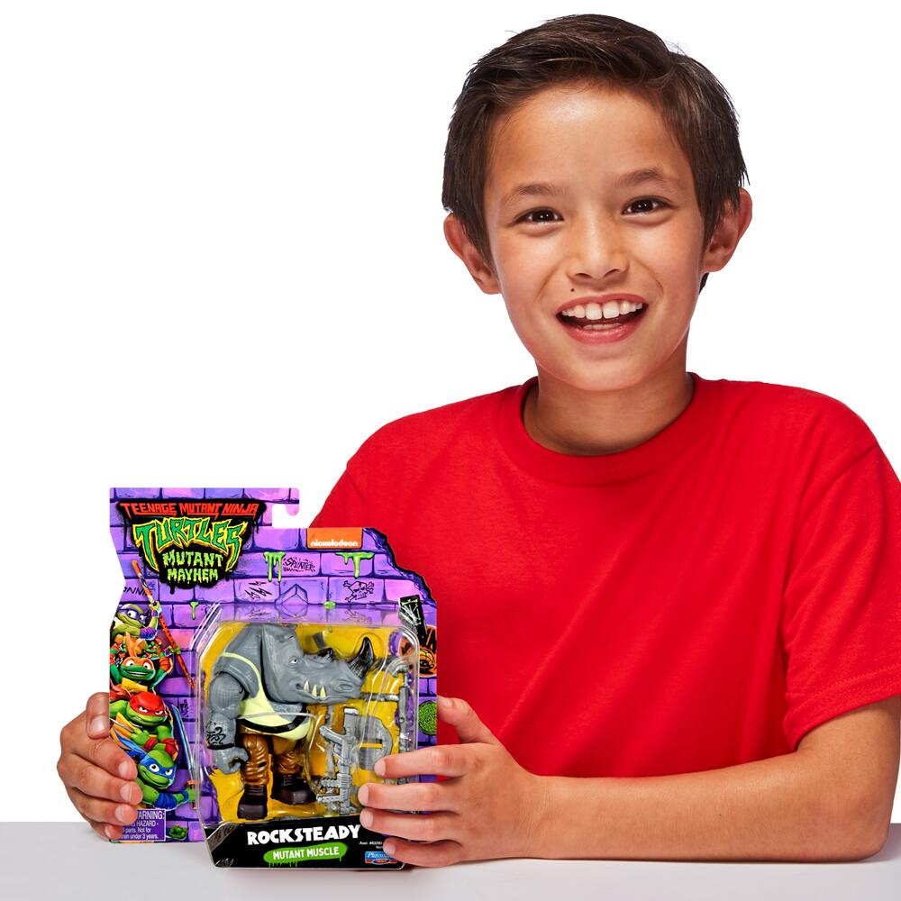 Teenage Mutant Ninja Turtles Movie ROCKSTEADY Mutant Muscle Figure