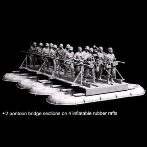 Dragon German Pontoon Bridge with Figures Military Model Kit Scale 1:35