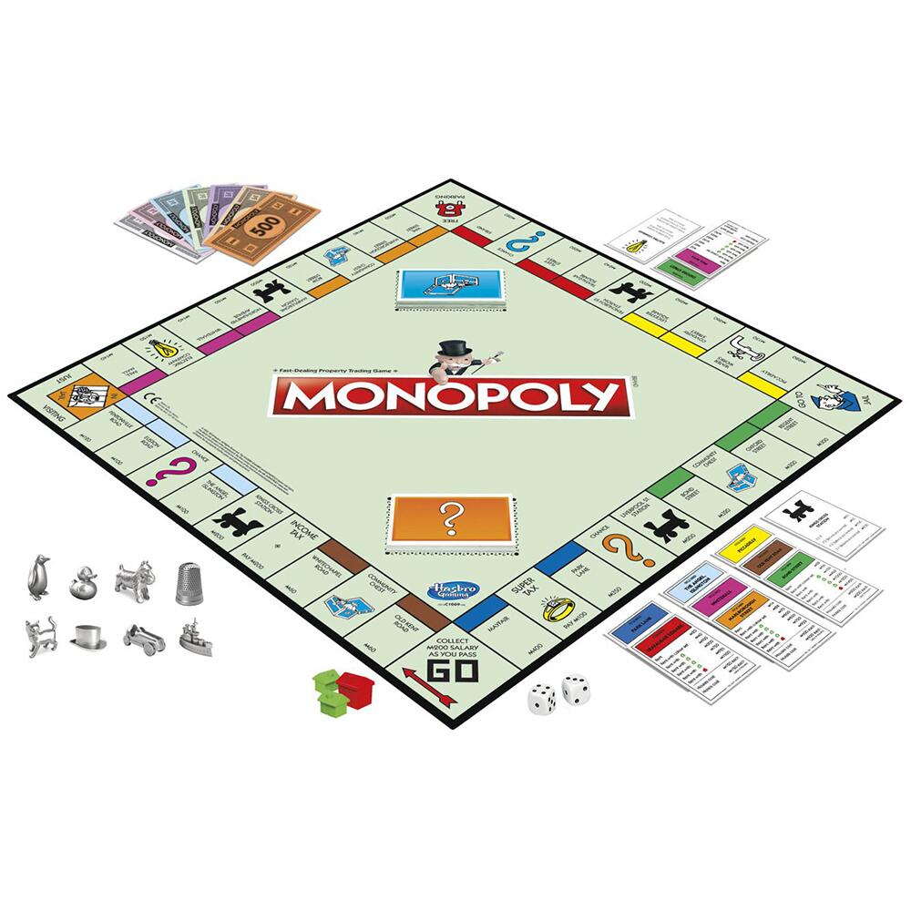 Hasbro Monopoly Classic Board Game 2-6 Players Ages 8+ Hasbro Monopoly Classic Board Game 2-6 Players Ages 8+