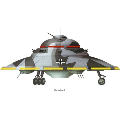 Takom Haunebu I II and III Flying Saucers Fantasy Model Kit Set Scale 1:350