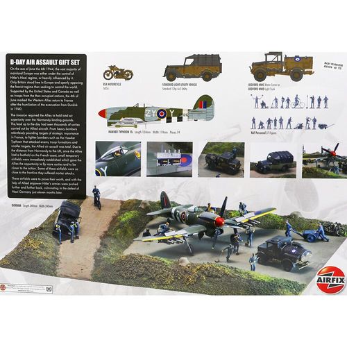 Airfix D-Day Air Assault Diorama Model Kit Gift Set (Scale 1:72)