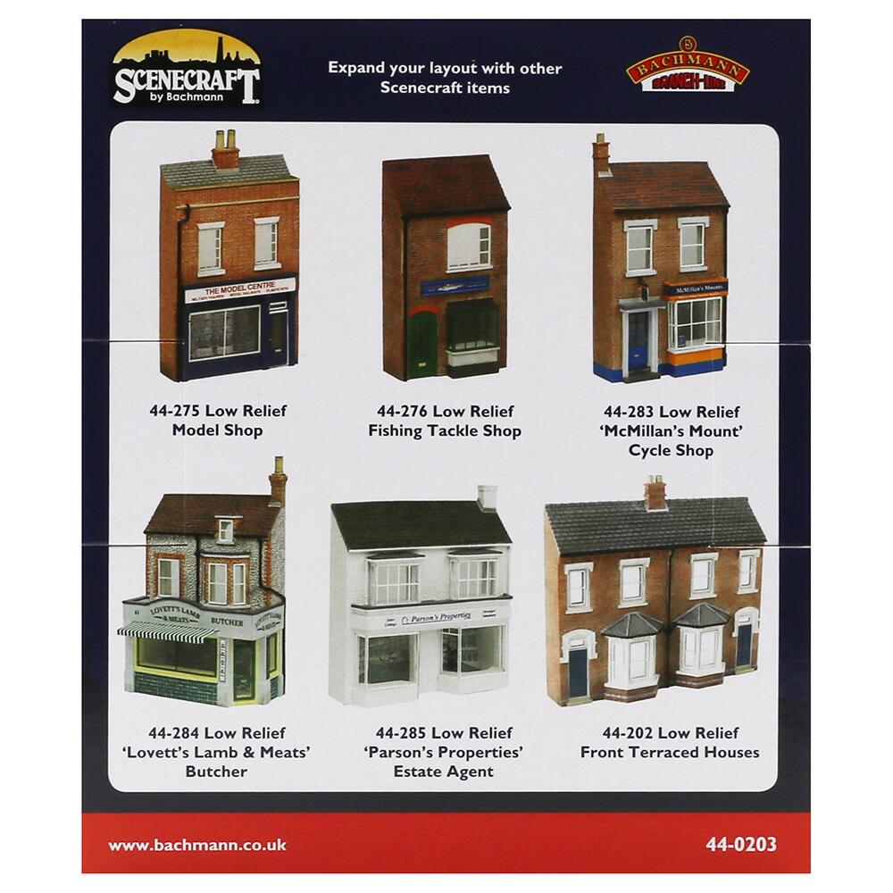Scenecraft Low Relief Pebble Dash Terraced House Model Railway Building ...