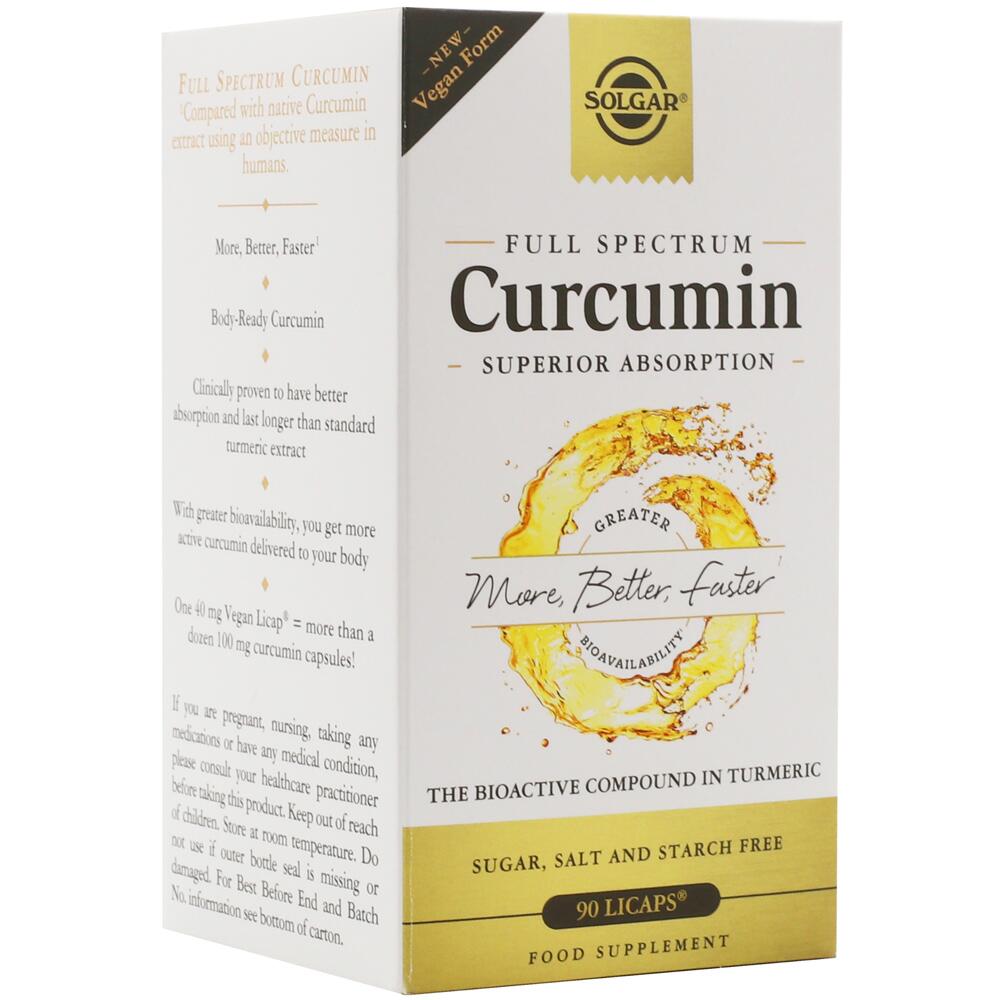 Solgar Full Spectrum Curcumin 90 SOFTGELS