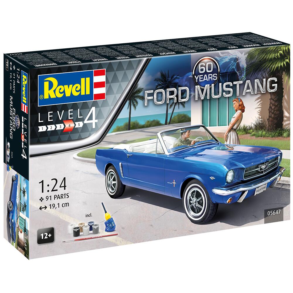 Revell Ford Mustang 60 Years Classic Road Car Model Kit Scale 1:24