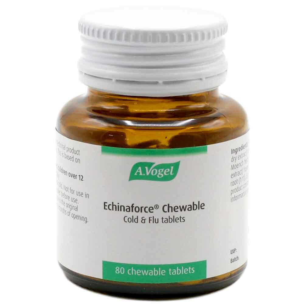 A Vogel Echinaforce Cold and Flu 80 Chewable Tablets