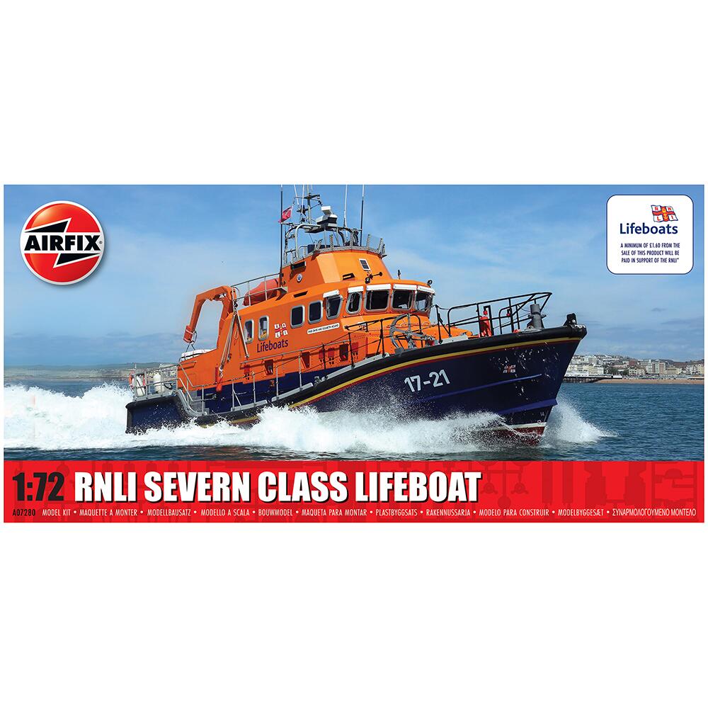 Airfix RNLI Severn Class Lifeboat Model Kit Scale 1:72