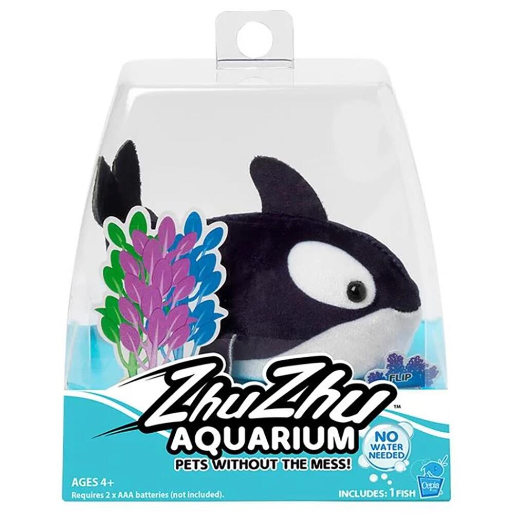 Zhu Zhu Aquarium Electronic Pet Fish Toy FLIP THE ORCA