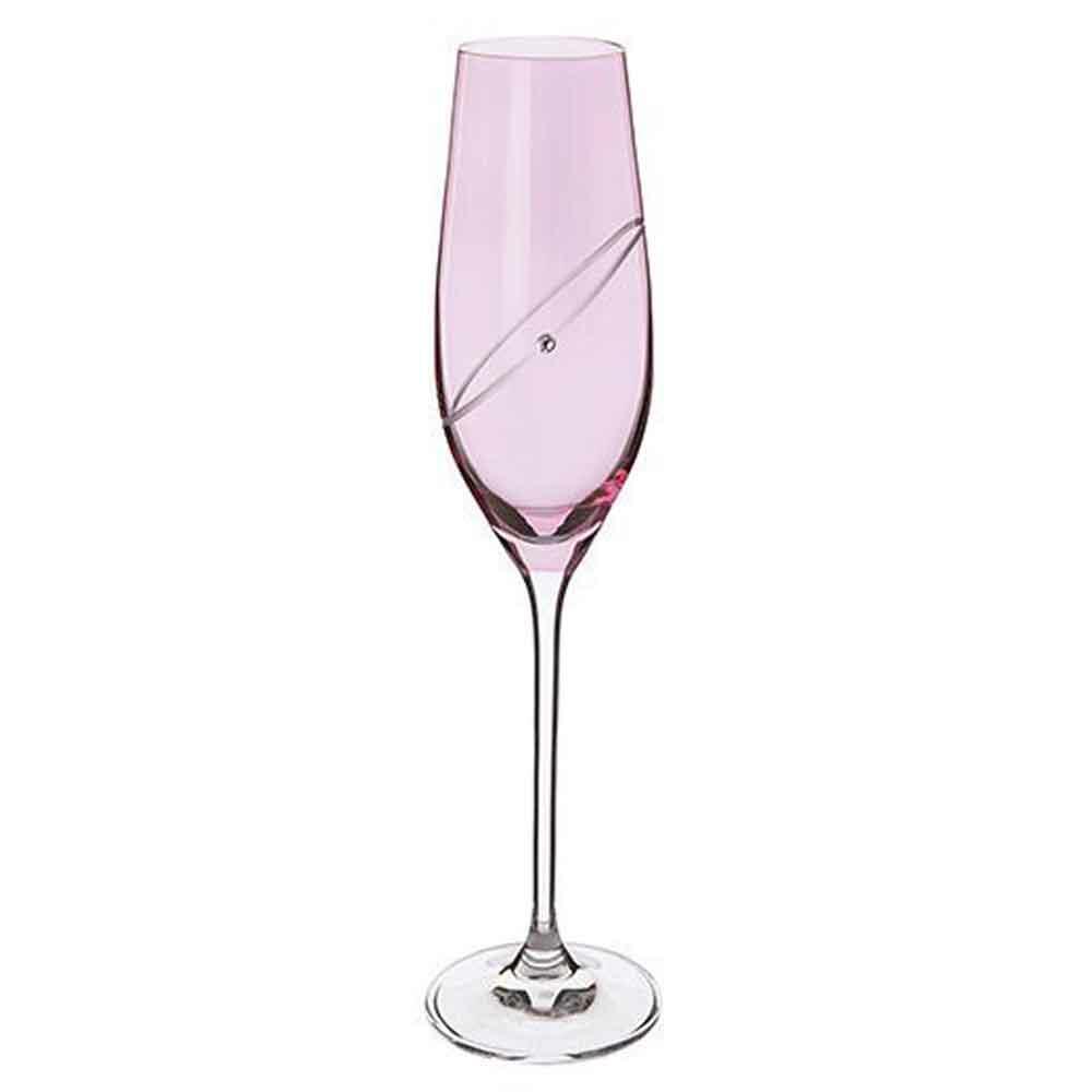 Dartington Celebrate Ruby Champagne Flute Pair BOXED