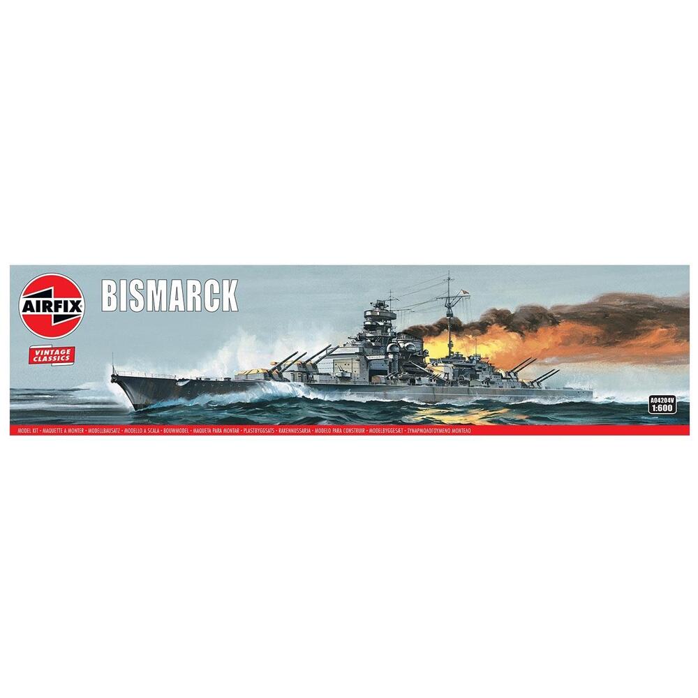 Airfix Bismarck Battleship Model Kit A04204V Scale 1/600 Vintage Classics