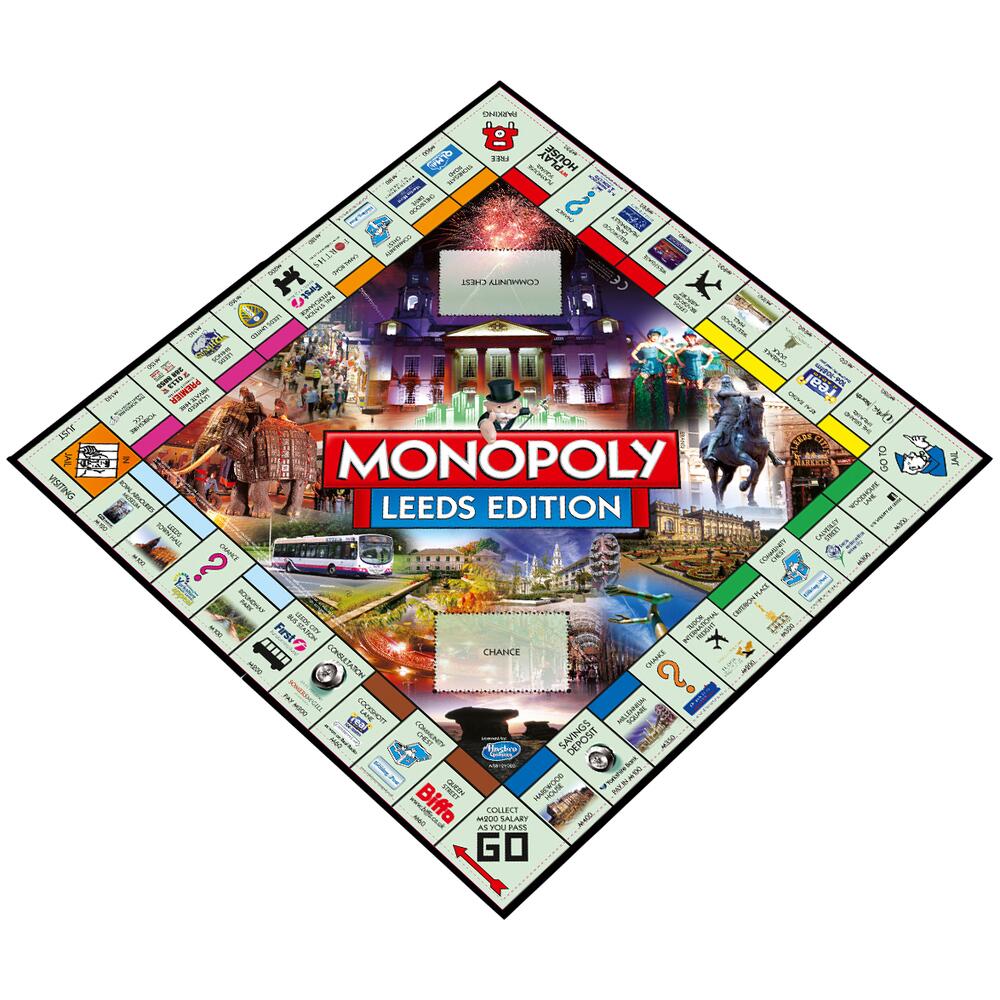 Monopoly Leeds Edition Board Game 2-6 Players Ages 8+