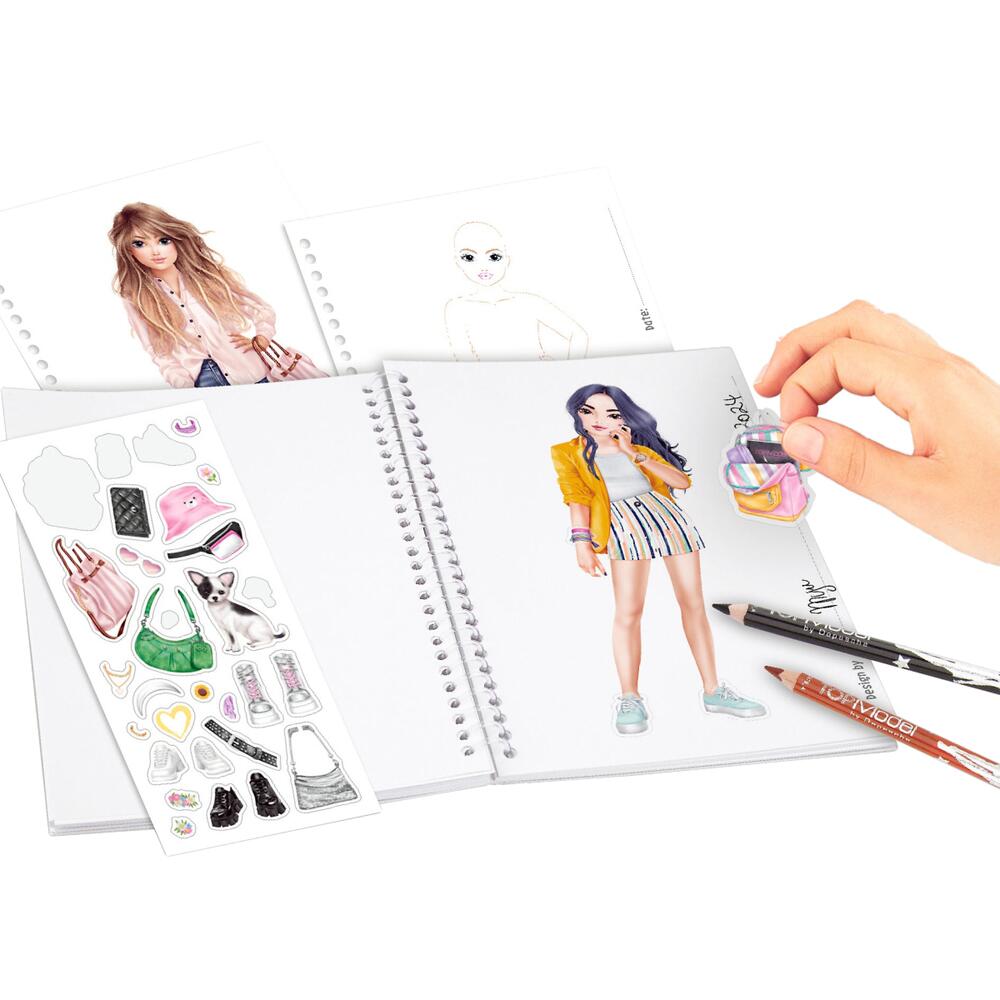 Depesche TOPModel Pocket Colouring Book LEXY & NYELA