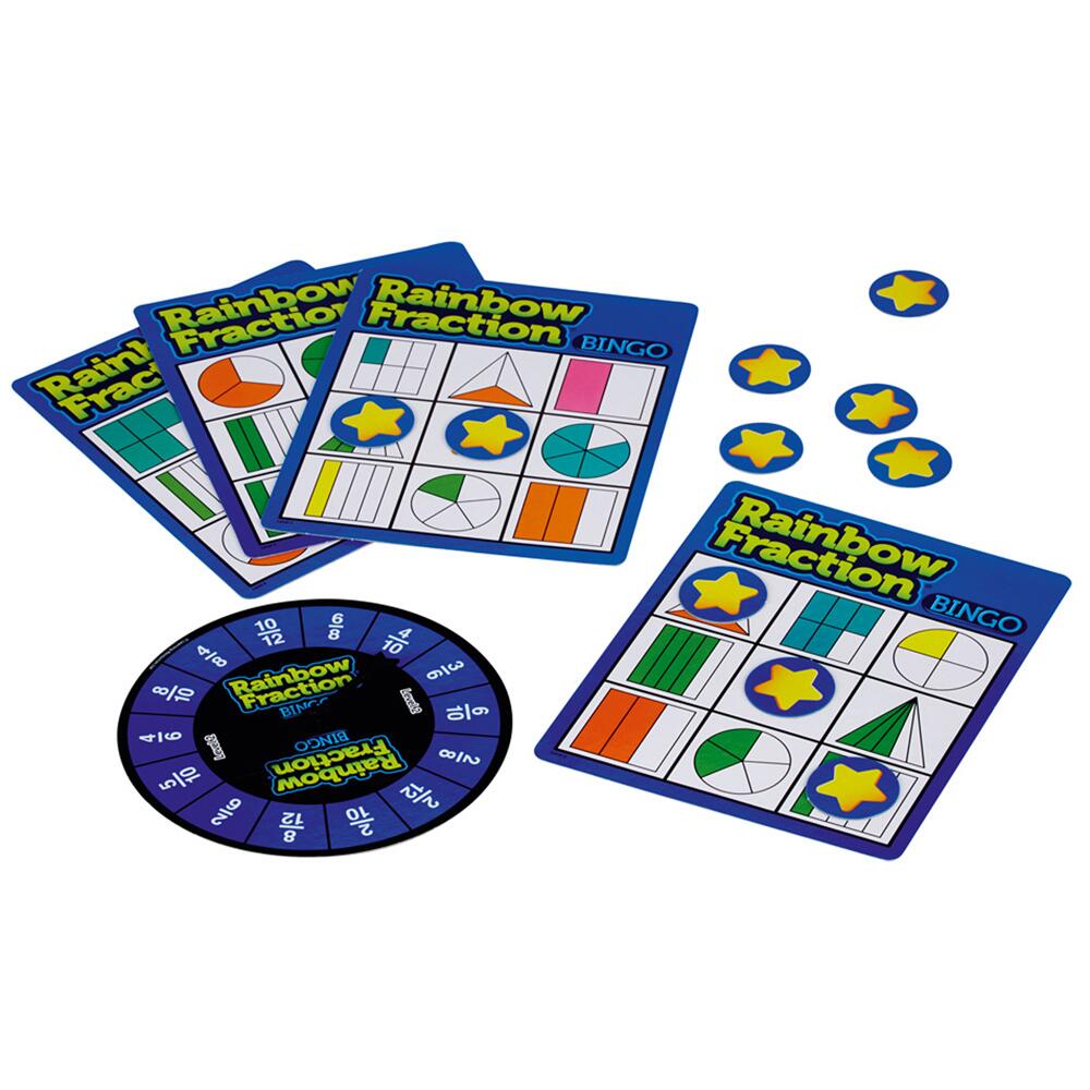Learning Resources Rainbow Fraction Bingo