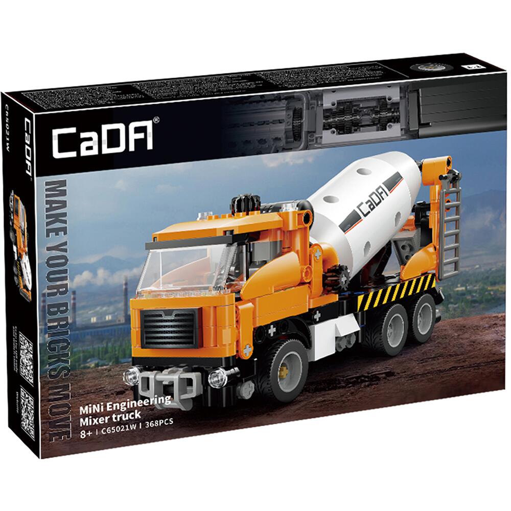 CaDA Cement Mixer Truck Construction Brick Set Toy
