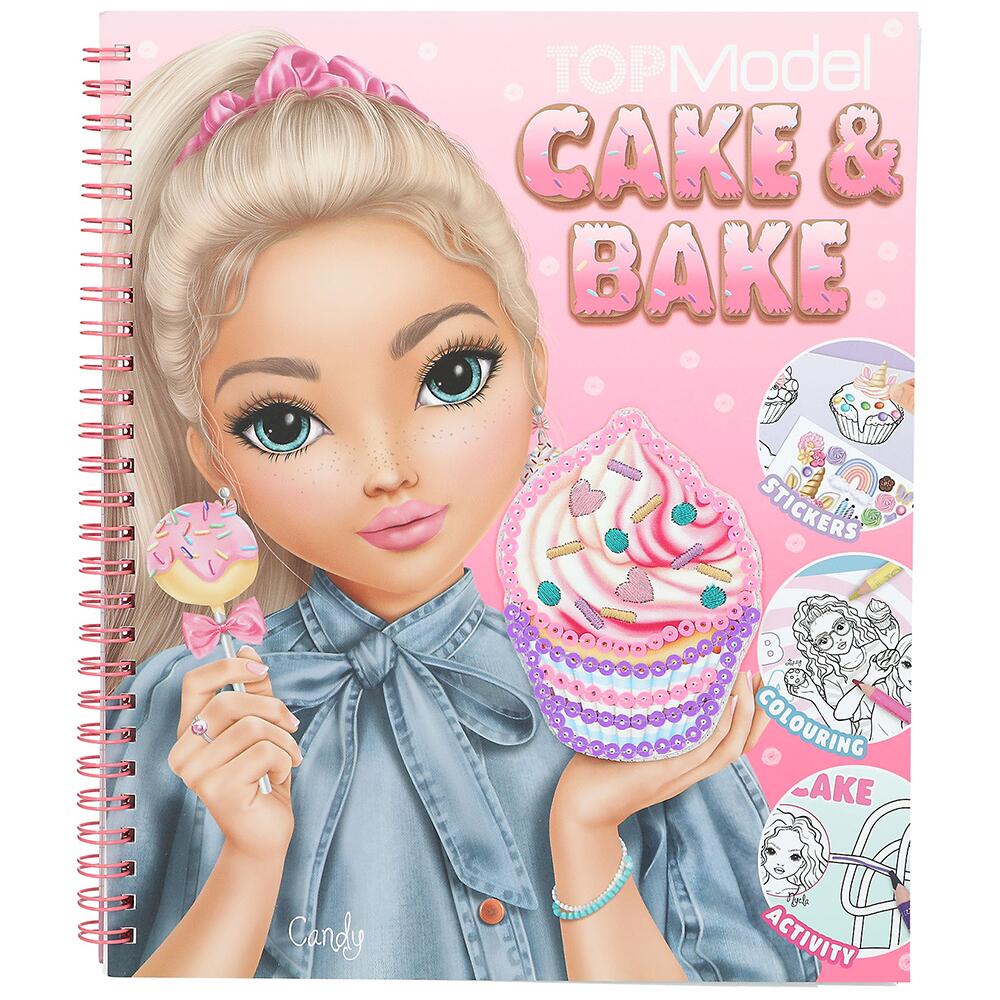 Depesche TOPModel Cake & Bake Colouring Book With Sequins