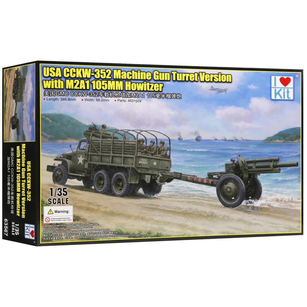 I Love Kit US CCKW-352 Machine Gun Turret Version Military Model Kit ...